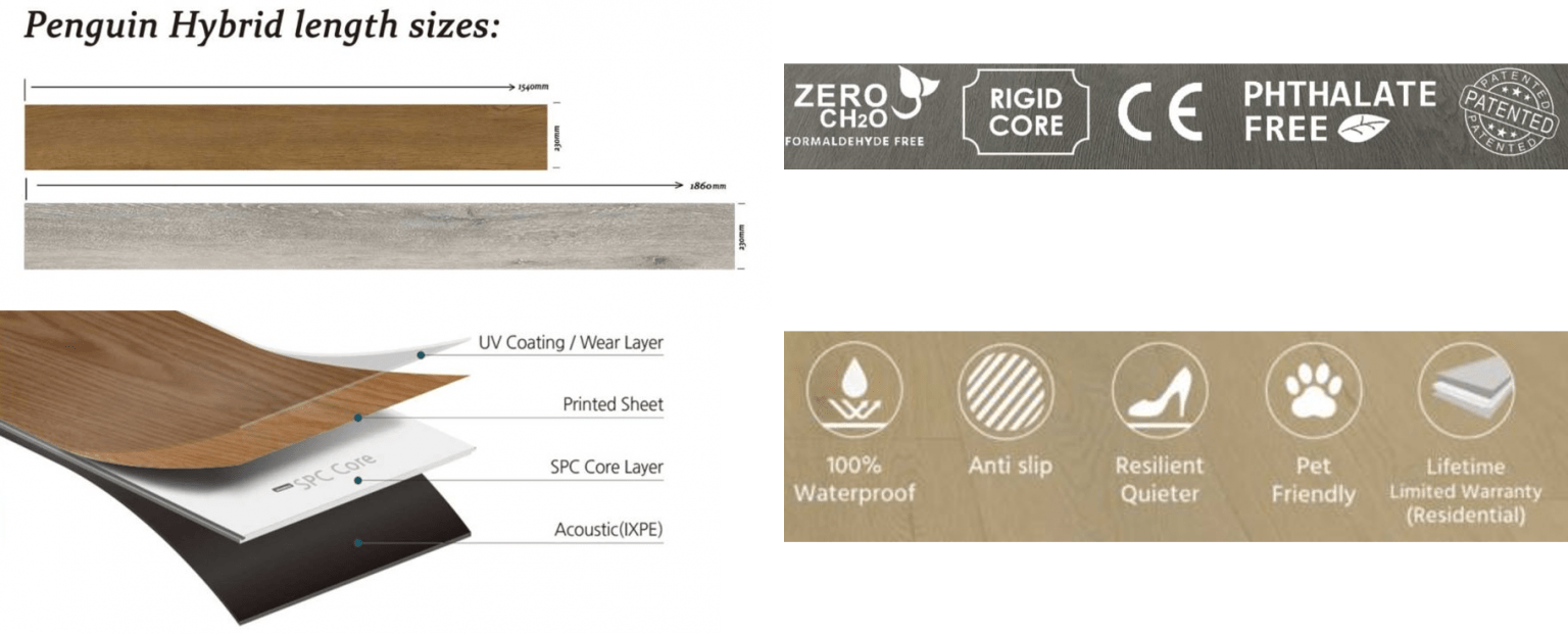 Penguin Hybrid Flooring, FloorTEX | Flooring Guru Australia, Online Shop
